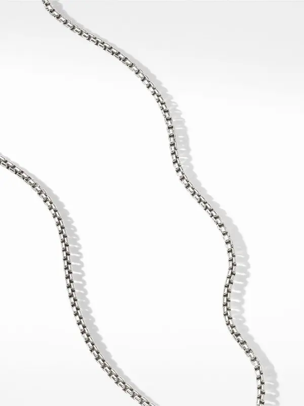 David Yurman 14kt Yellow Gold And Sterling Box Chain Necklace