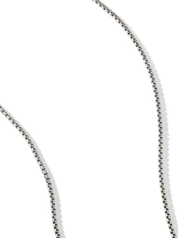 David Yurman 14kt Yellow Gold And Sterling Box Chain Necklace
