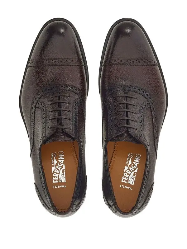 Ferragamo Lace-Up Brogues - Brown | Editorialist display picture 3