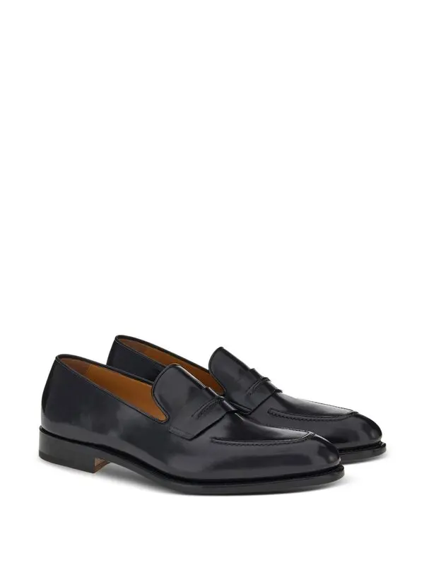 FERRAGAMO Slip-on Leather Penny Loafers