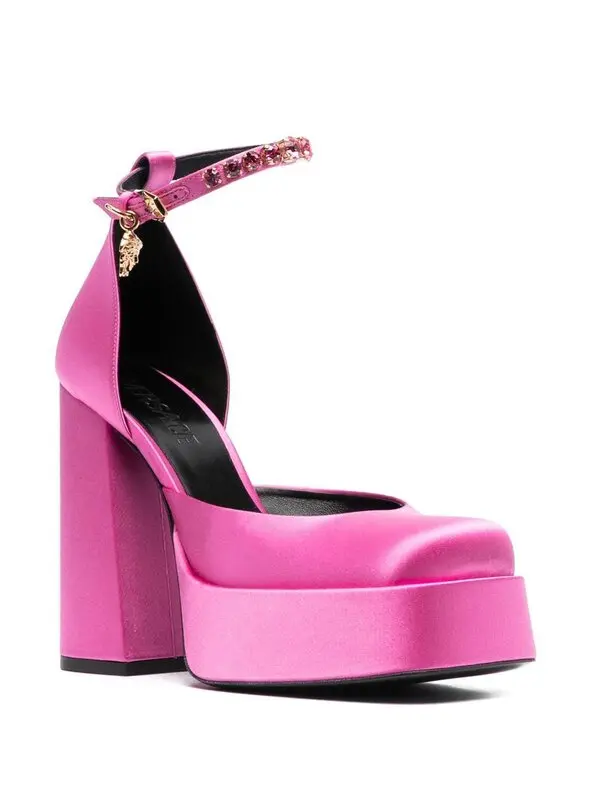Versace Medusa Aevitas Crystal-embellished Pumps