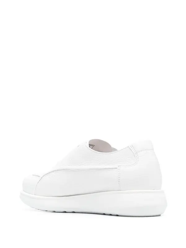 Giorgio Armani Lace-up Low-top Leather Sneakers