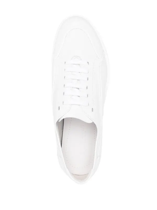Giorgio Armani Lace-up Low-top Leather Sneakers