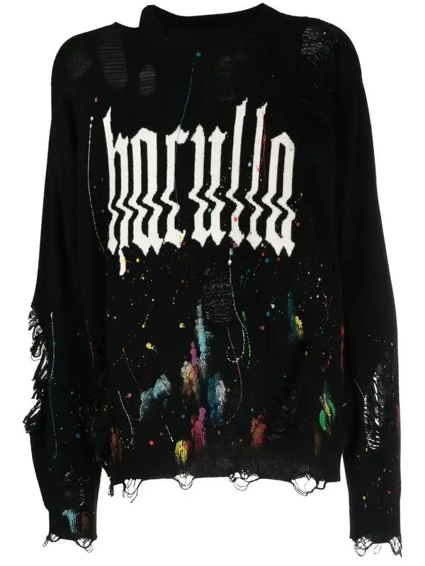 HACULLA. Glitched Logo Jumper