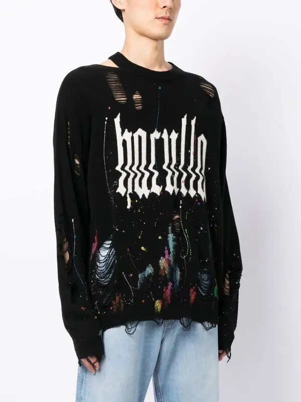 HACULLA. Glitched Logo Jumper