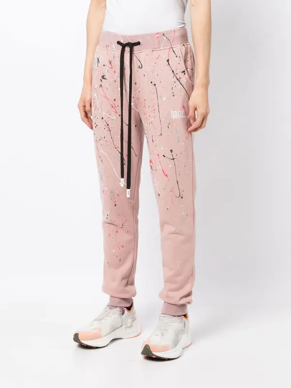 HACULLA. Paint-splatter Track Pants - Pink