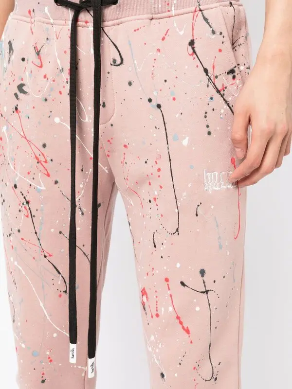 HACULLA. Paint-splatter Track Pants - Pink