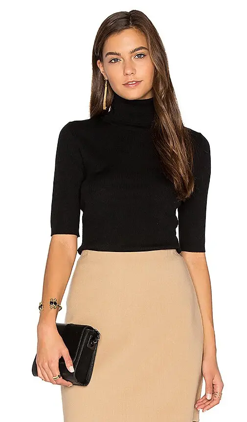 Theory Leenda B Turtleneck Sweater - Black