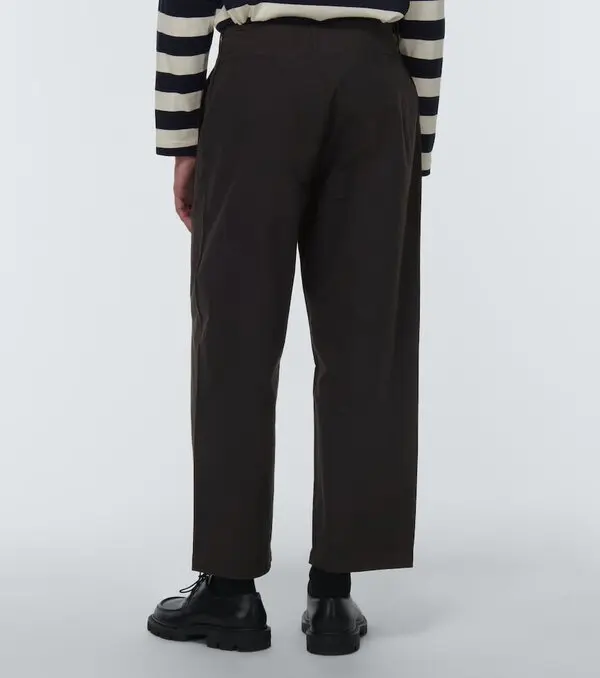 ADISH Embroidered Cotton Pants - Black