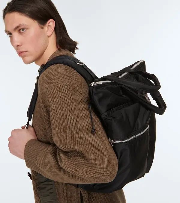 Sacai X Porter Porter Helmet Convertible Backpack - Black