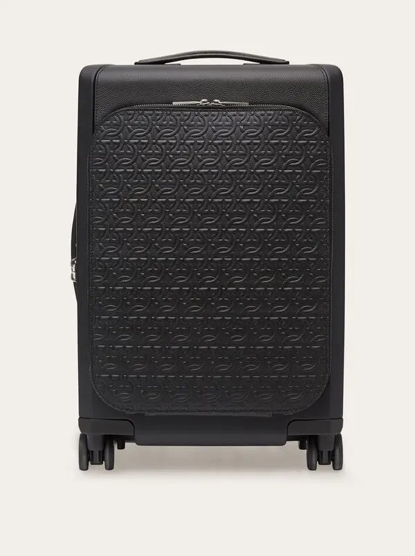 FERRAGAMO Embossed Gancini Trolley - Black