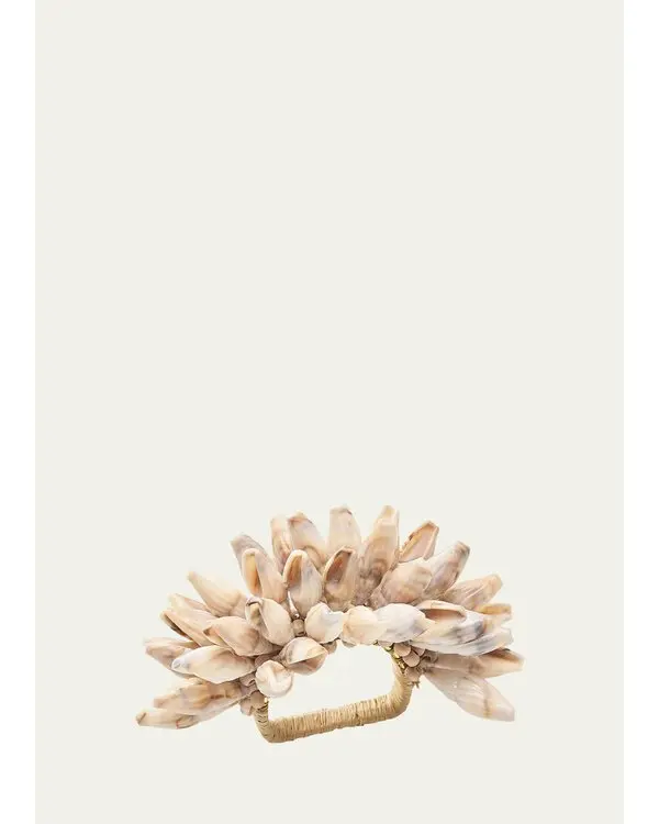 KIM SEYBERT Shell Fringe Napkin Ring - Multi