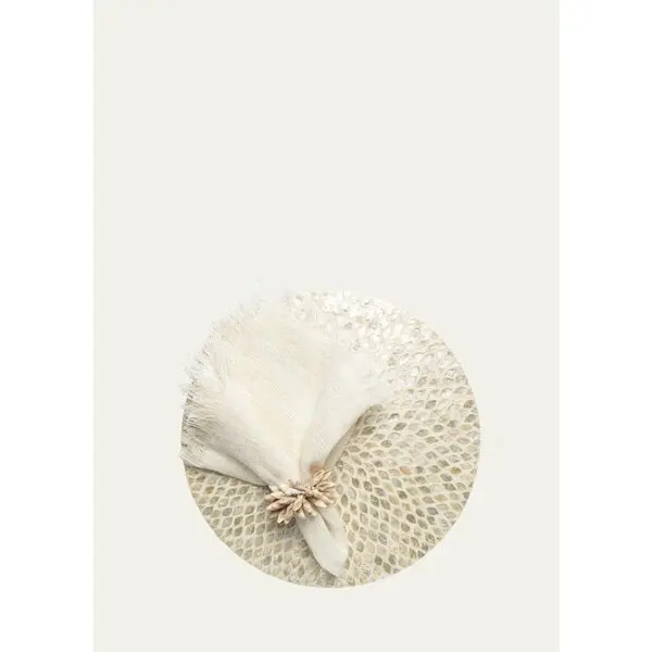 KIM SEYBERT Shell Fringe Napkin Ring