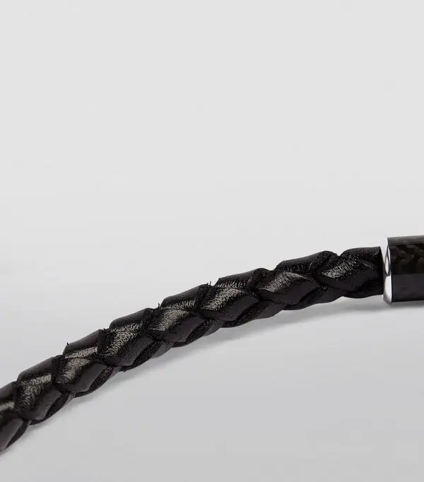 Tateossian Leather Braided Bracelet