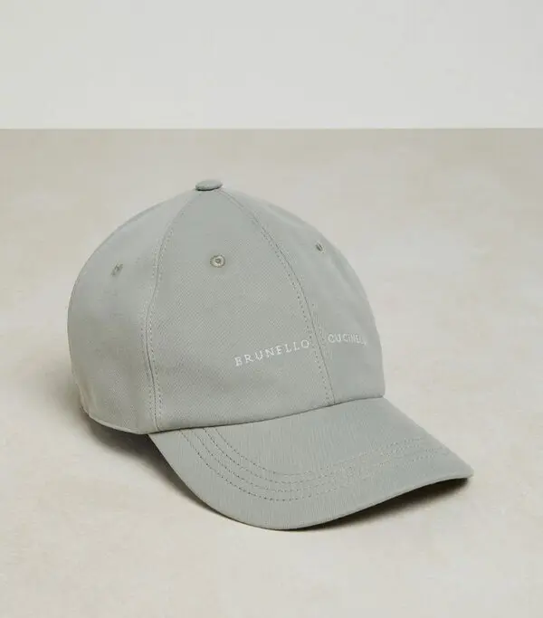 Brunello Cucinelli Cotton Gabardine Baseball Cap