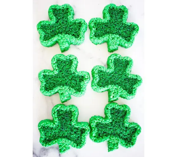 CREATIVE CRISPIES CO. Creative Crispies 6-piece Shamrock Treats - One-color