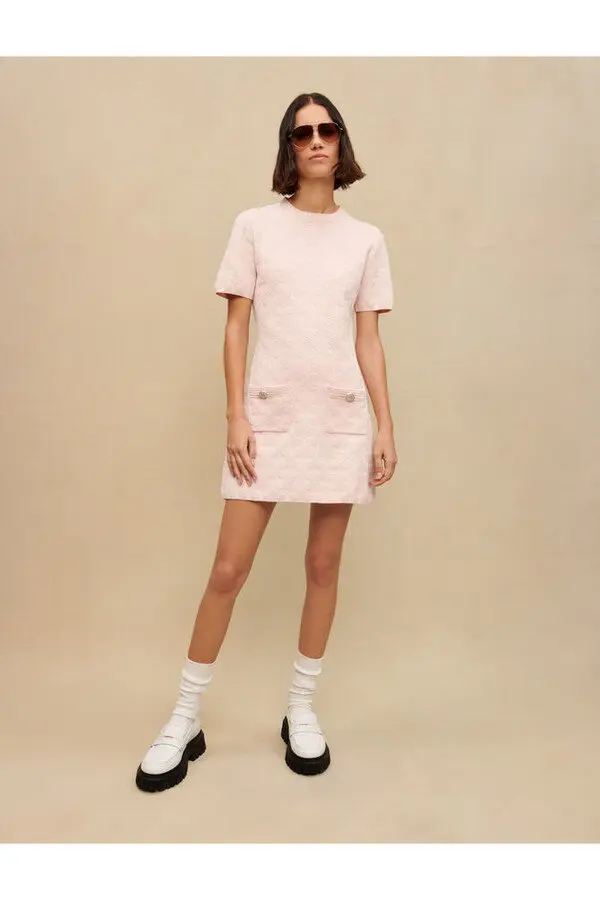 Maje Textured Knit Dress