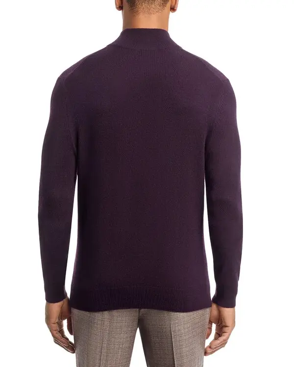 Bloomingdale'S Cashmere Half-zip Sweater - Raisin