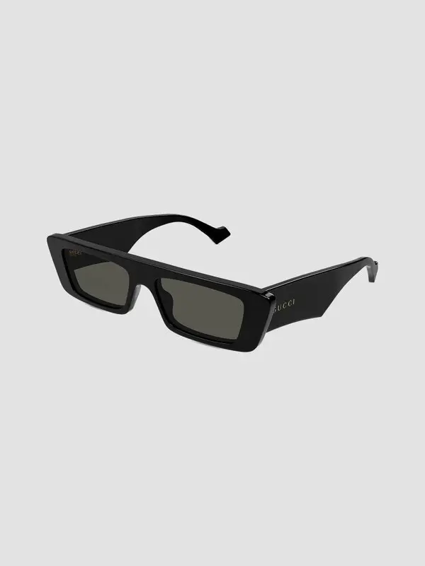 Gucci Generation 54mm Rectangular Acetate Sunglasses - Black