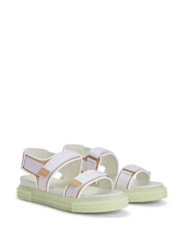GIUSEPPE ZANOTTI Blabber Gummy Touch-strap Sandals - White