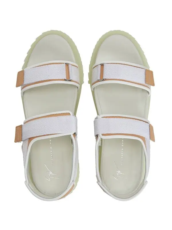 GIUSEPPE ZANOTTI Blabber Gummy Touch-strap Sandals - White