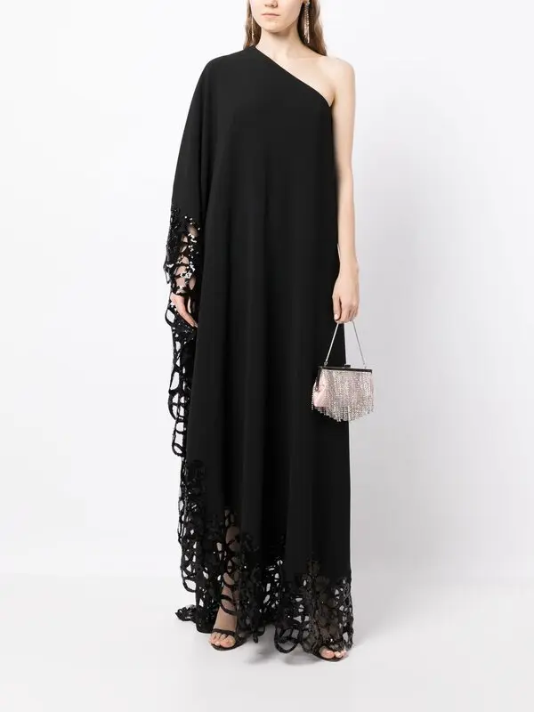 Elie Saab Sequin-embellished One-shoulder Gown