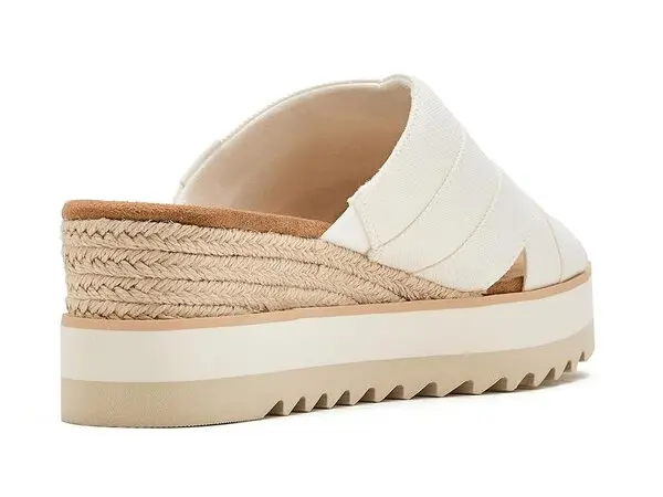 Toms Diana Mule Platform Heels - White