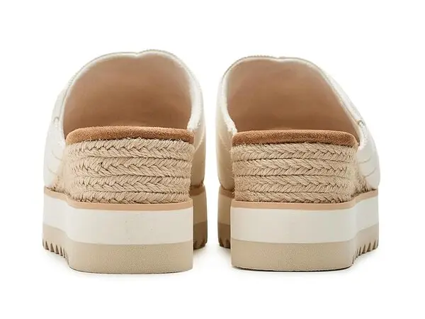 Toms Diana Mule Platform Heels - White