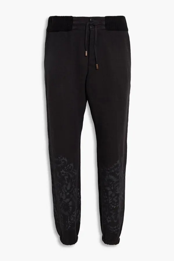 Etro Printed Linen, Wool And Cottonblend Sweatpants
