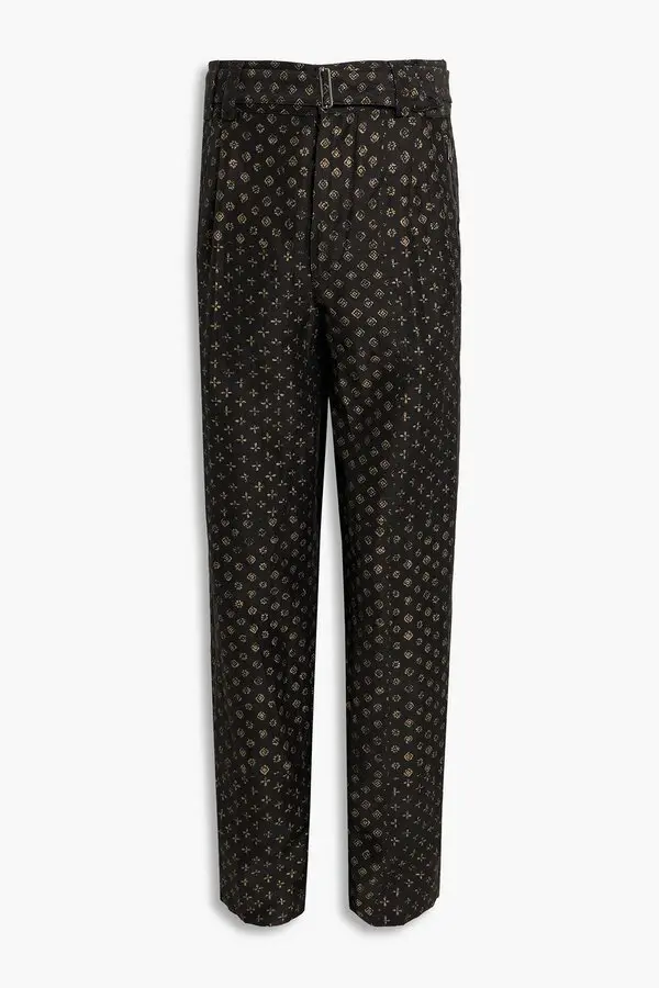 Etro Jacquard Pants With Detachable Belt