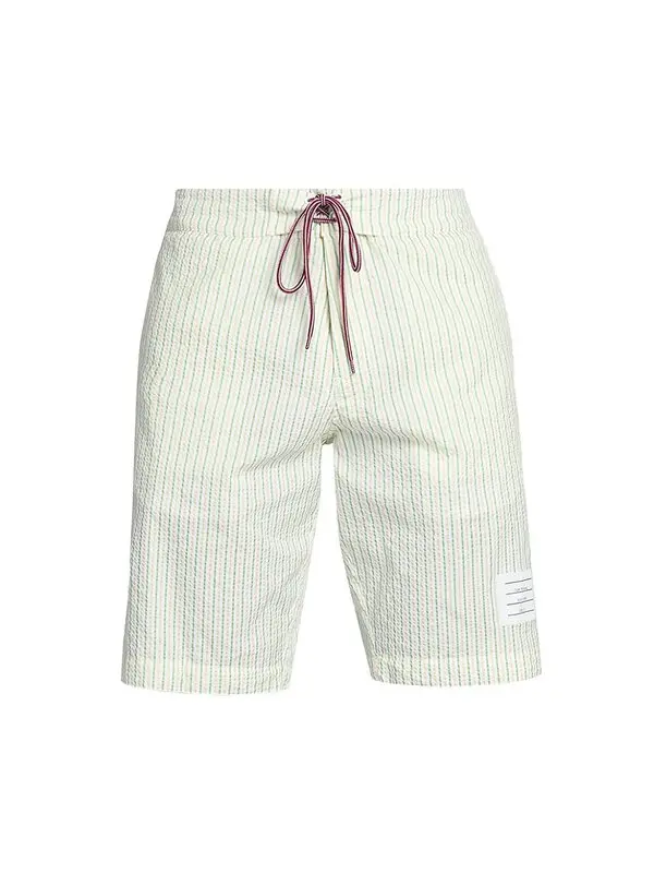 Thom Browne Seersucker Swim Shorts