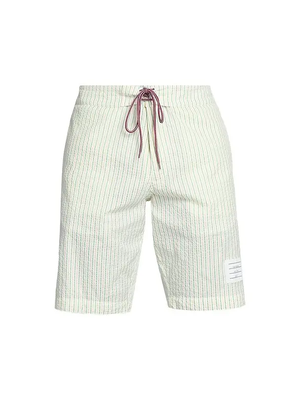 Thom Browne Seersucker Swim Shorts