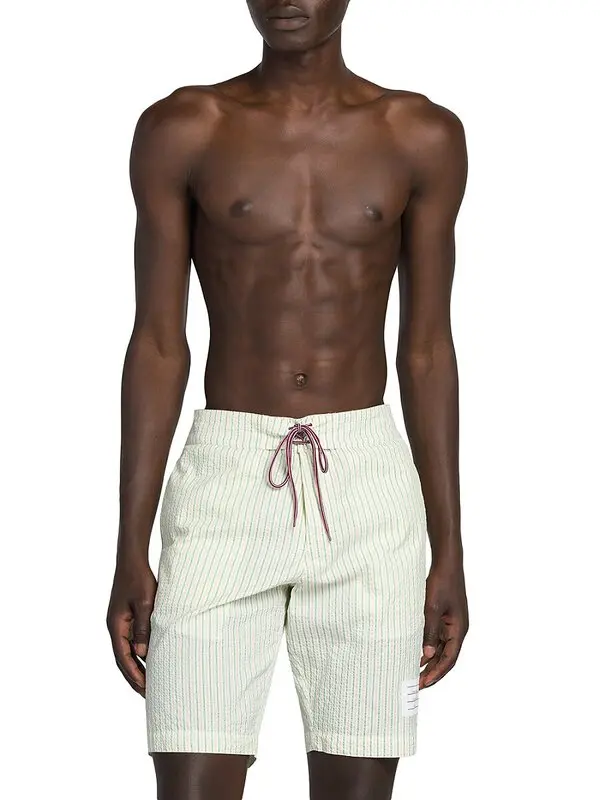 Thom Browne Seersucker Swim Shorts