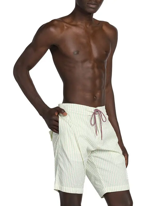 Thom Browne Seersucker Swim Shorts