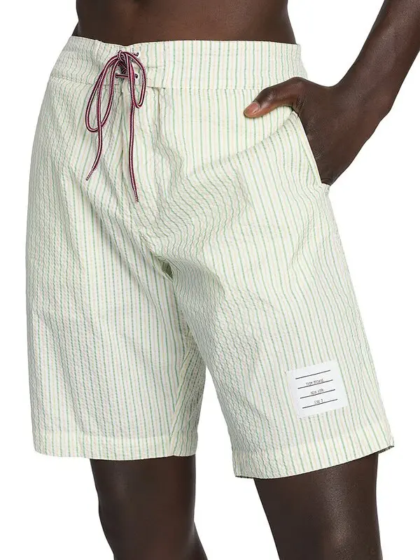 Thom Browne Seersucker Swim Shorts