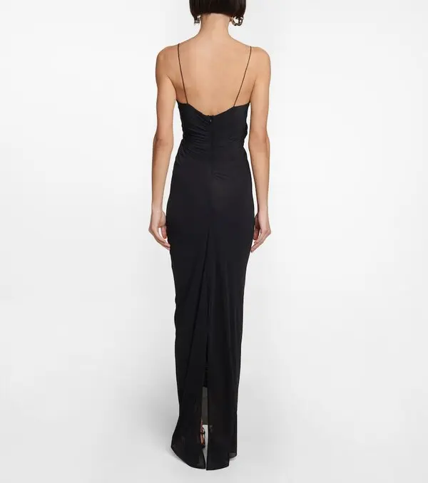Christopher Esber Molded Venus Jersey Maxi Dress - Black