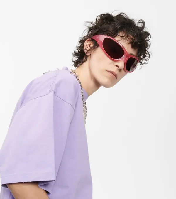 Balenciaga Skin Oval Sunglasses