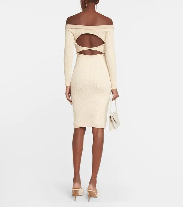 Jacquemus La Robe Pampero Cotton-blend Midi Dress