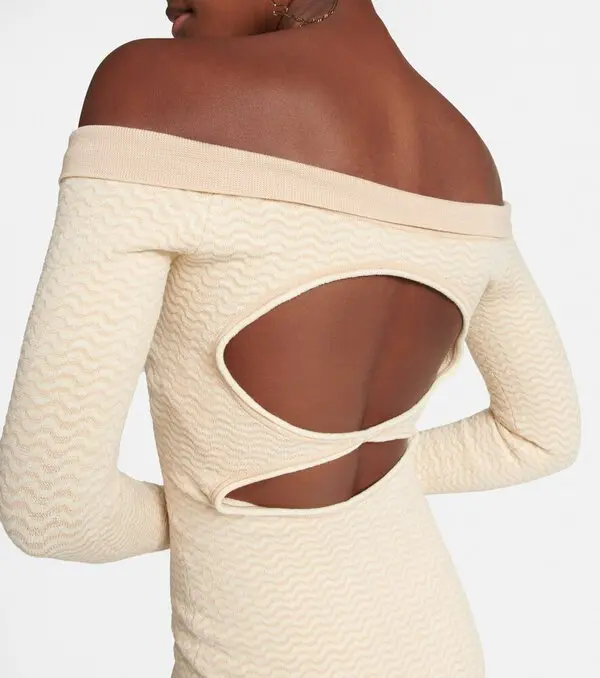 Jacquemus La Robe Pampero Cotton-blend Midi Dress