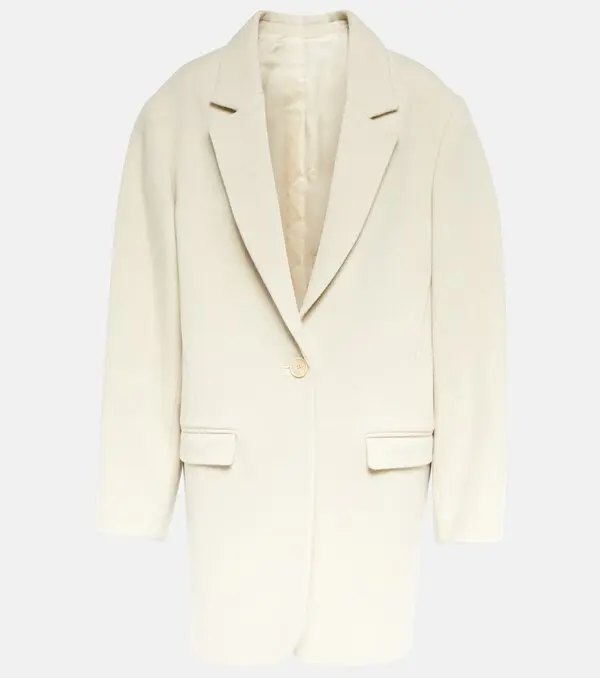 Isabel Marant Jilinka Wool And Cotton Coat - White