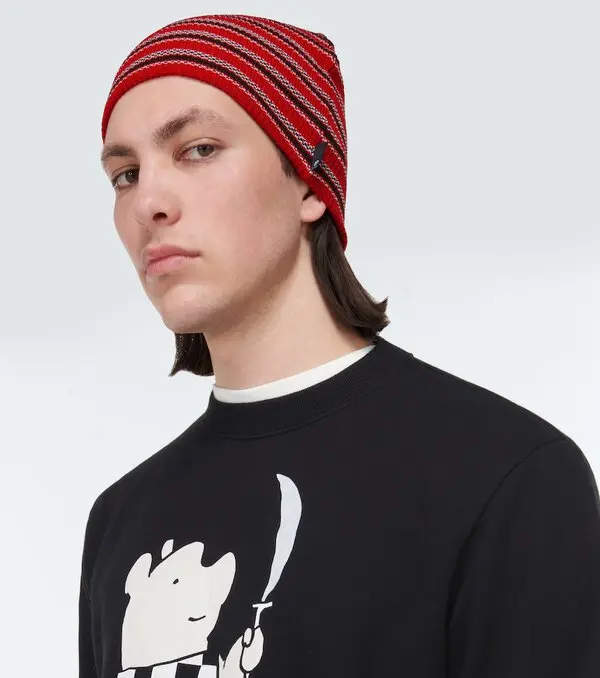 UNDERCOVERISM Striped Beanie