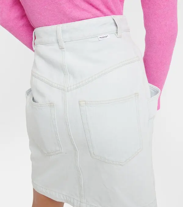 MARANT ETOILE Sabel High-rise Denim Miniskirt