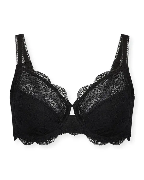 Simone Perele Karma Full Cup Support Lace Bra - Black