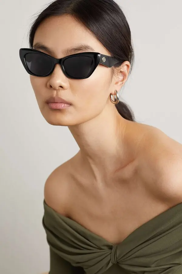 Le Specs Eye Trash Cat-eye Acetate Sunglasses