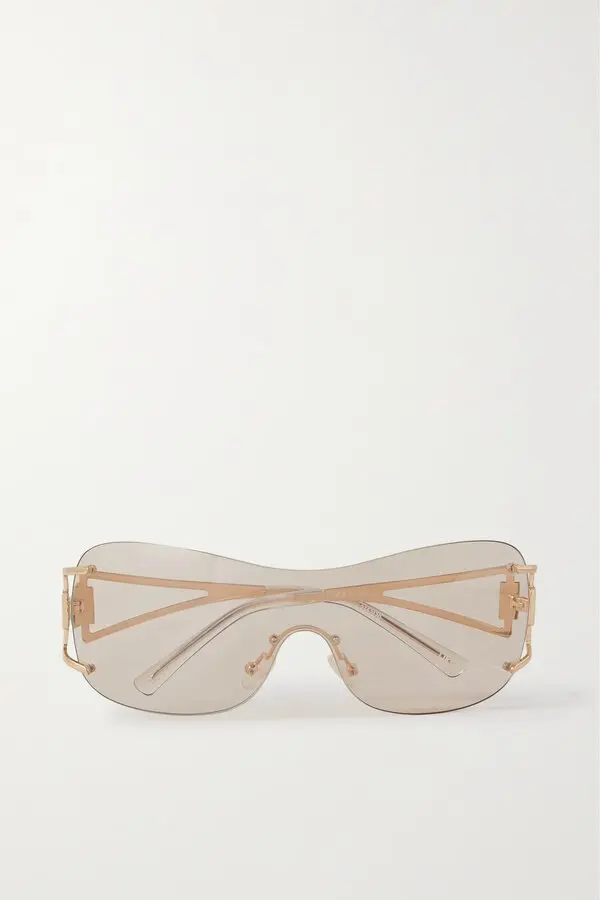 Le Specs Le Fame Oversized Square-Frame -Tone Sunglasses In  display picture 3