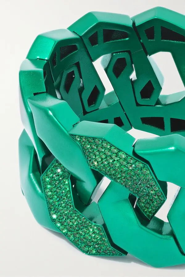 SABBADINI Soho Titanium, Tsavorite, And Garnet Cuff