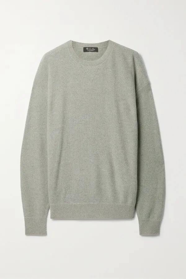 Loro Piana Cashmere Half-zip Sweater - Green