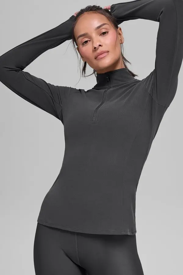 Alo Yoga Rapid Pullover Top - Anthracite