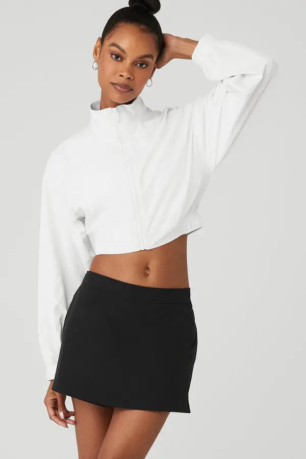 Alo Yoga Clubhouse Jacket - White | Editorialist