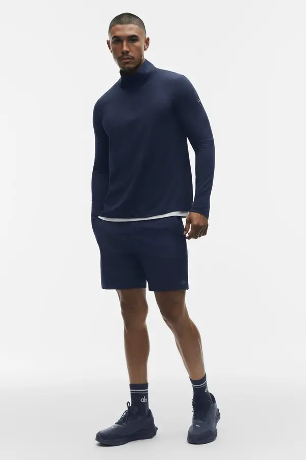 Alo Yoga Conquer 1/4 Zip Reform Long Sleeve Sweatshirt - Navy